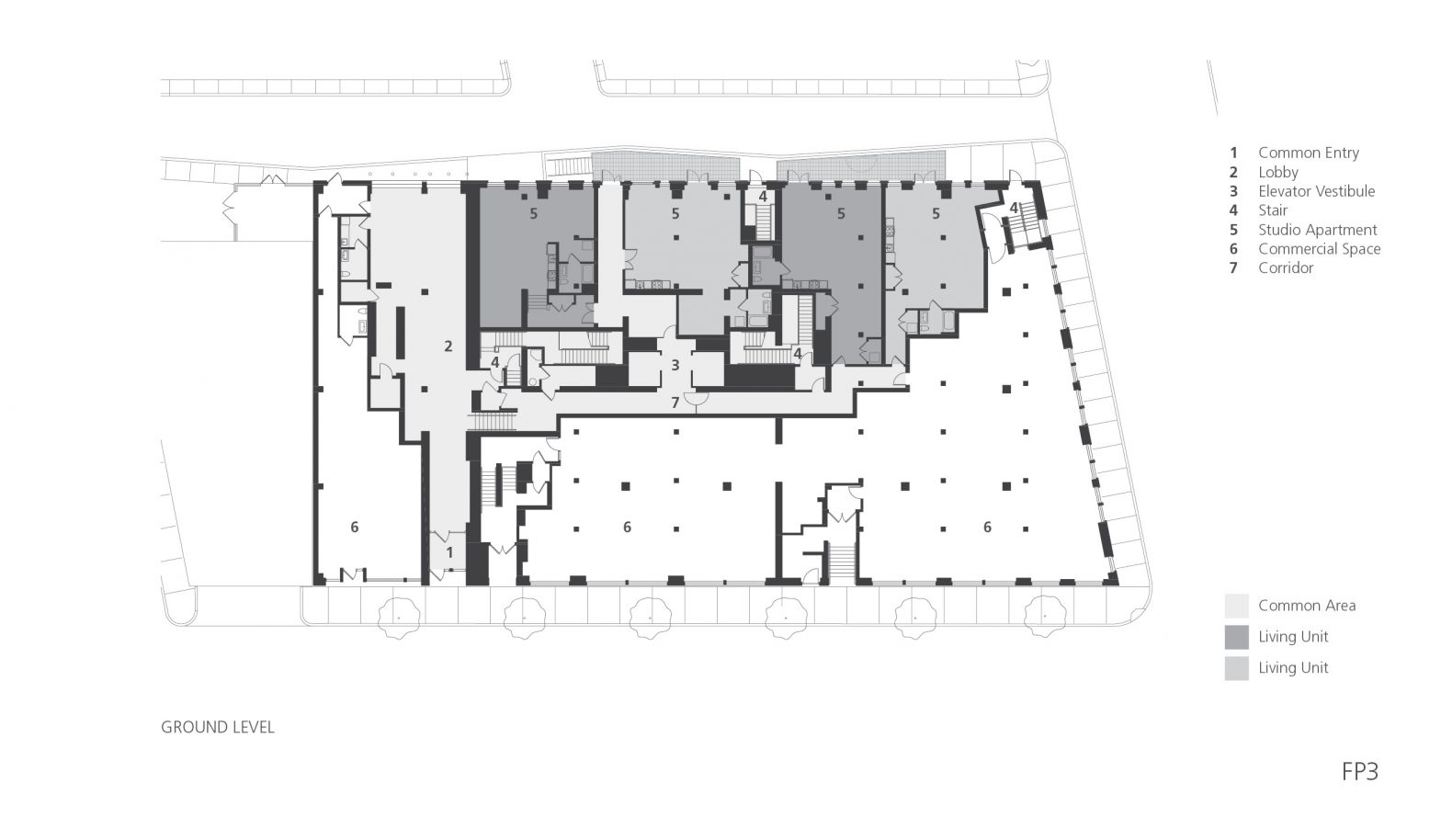 FP3 | Historic Architecture Reinterpreted in Three-Part Mixed-Use Project