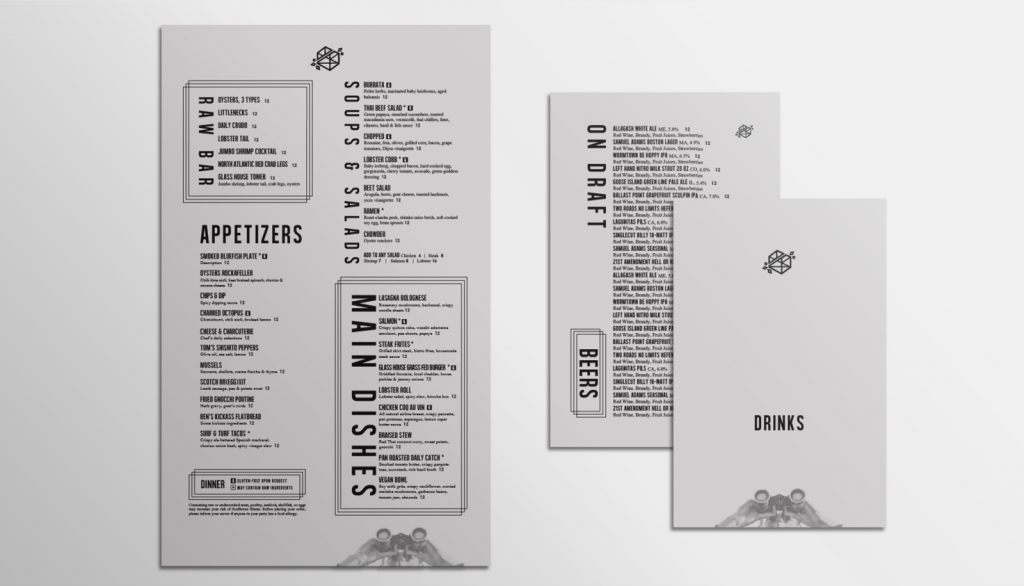 Glass House | Restaurant Design and Branding